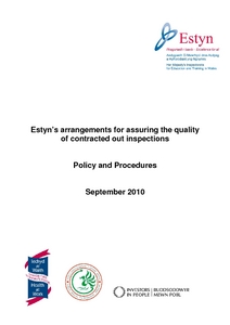 Estyn arrangements for assuring the quality of contracted out ...